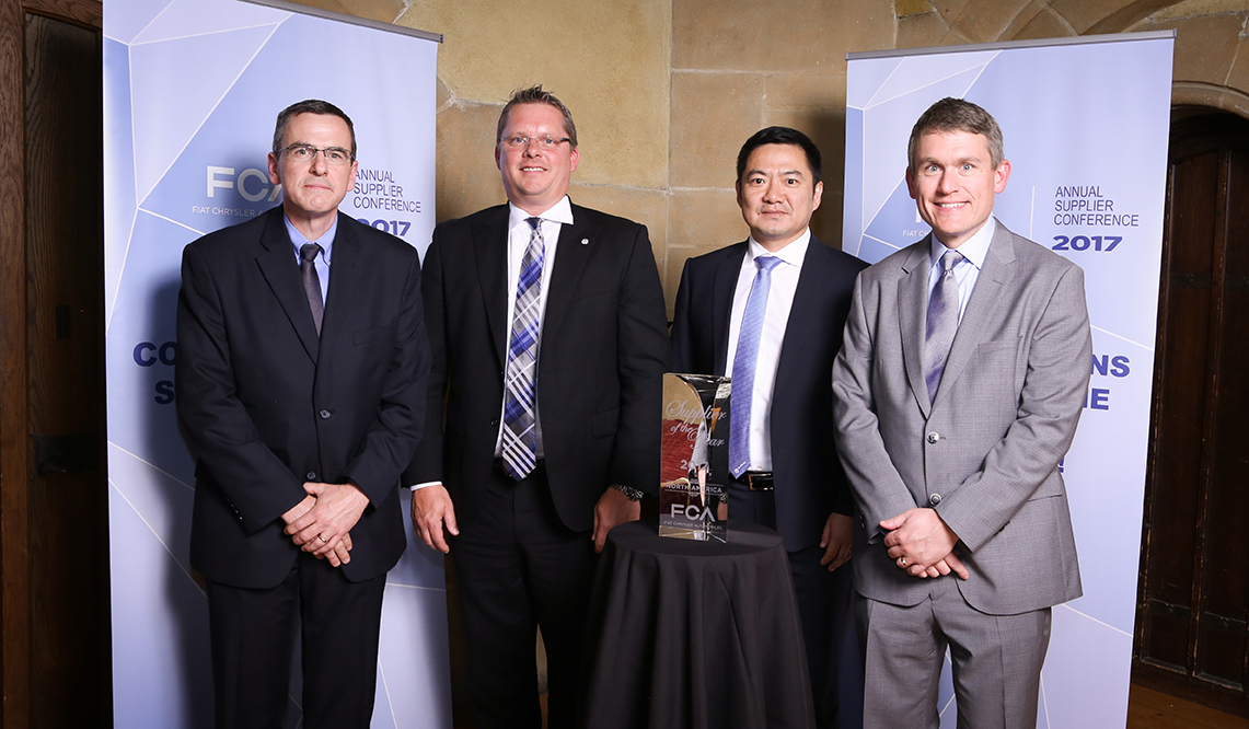 YFAI wins 2016 FCA US Supplier of the Year award | Yanfeng Corporate ...